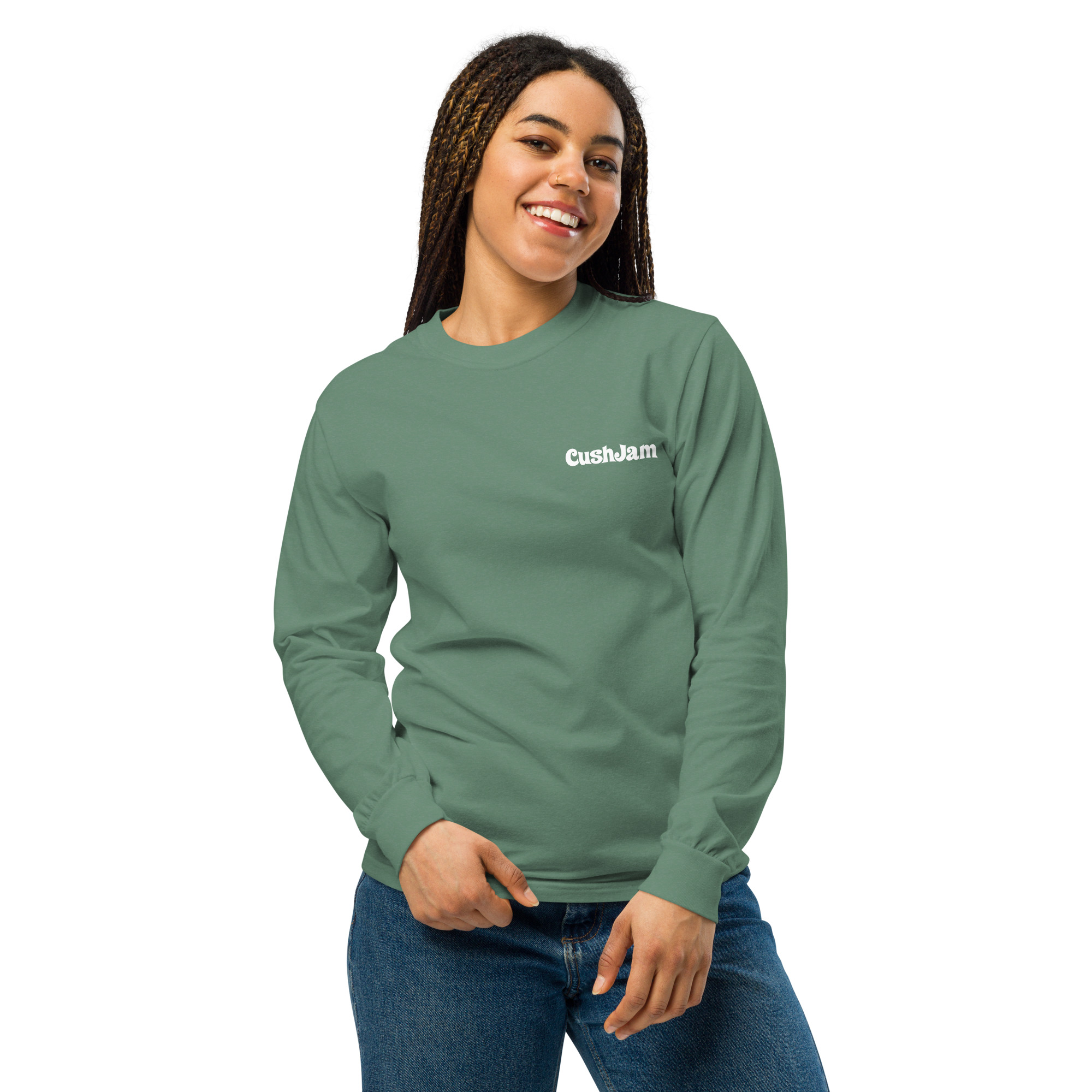 CUSHJAM Breakout Garment Dyed Long-Sleeve Shirt | CushJam Music